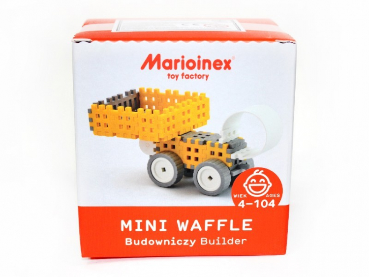 Конструктор MINI WAFFLE "BUILDER" БУДІВЕЛЬНИК (42 деталі) Marioinex ...